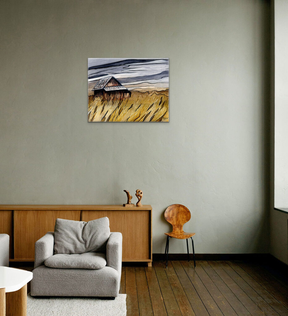 Cabin – deconstructed Americana style – Drew Hackett Art